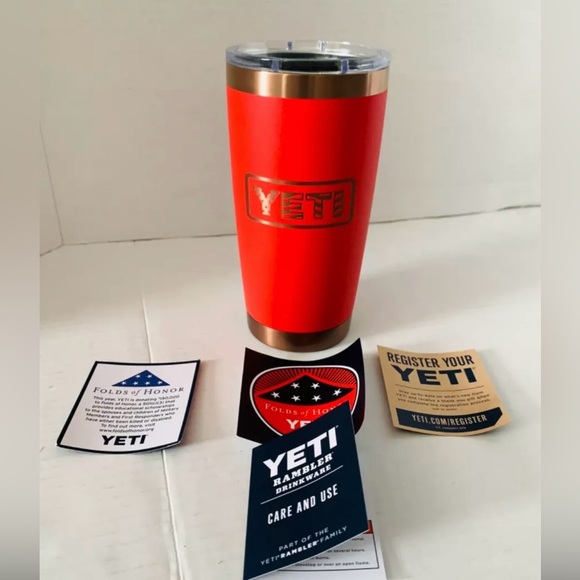 Yeti | Dining | Yeti Folds Of Honor Foh Rescue Red Copper 2oz Rambler ...